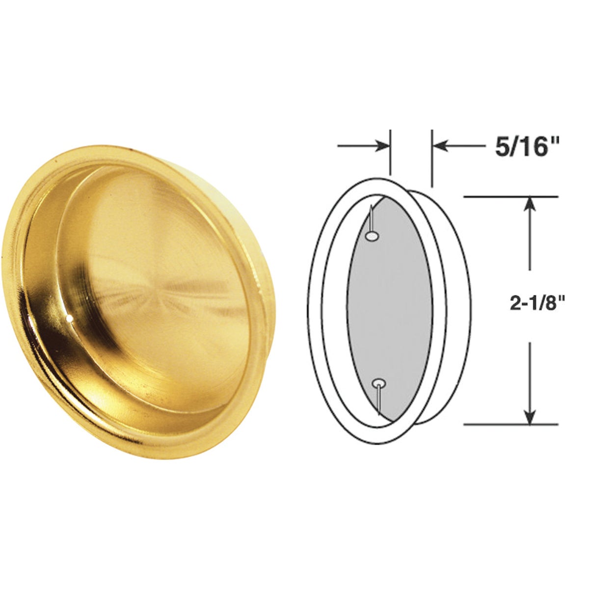 Angeles Millwork and Hartnagel - Prime-Line 2-1/8 In. Dia. Brass ...