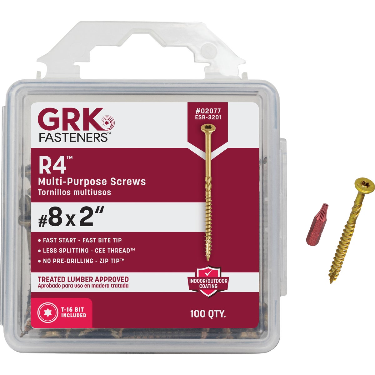 Angeles Millwork and Hartnagel - GRK R4 #8 x 2 In. Star Drive Multi ...