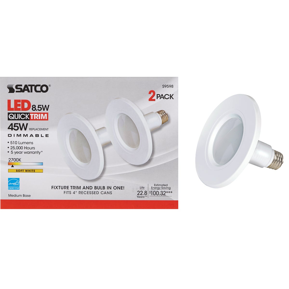 Angeles Millwork and Hartnagel - Satco 4 In. Retrofit White LED ...