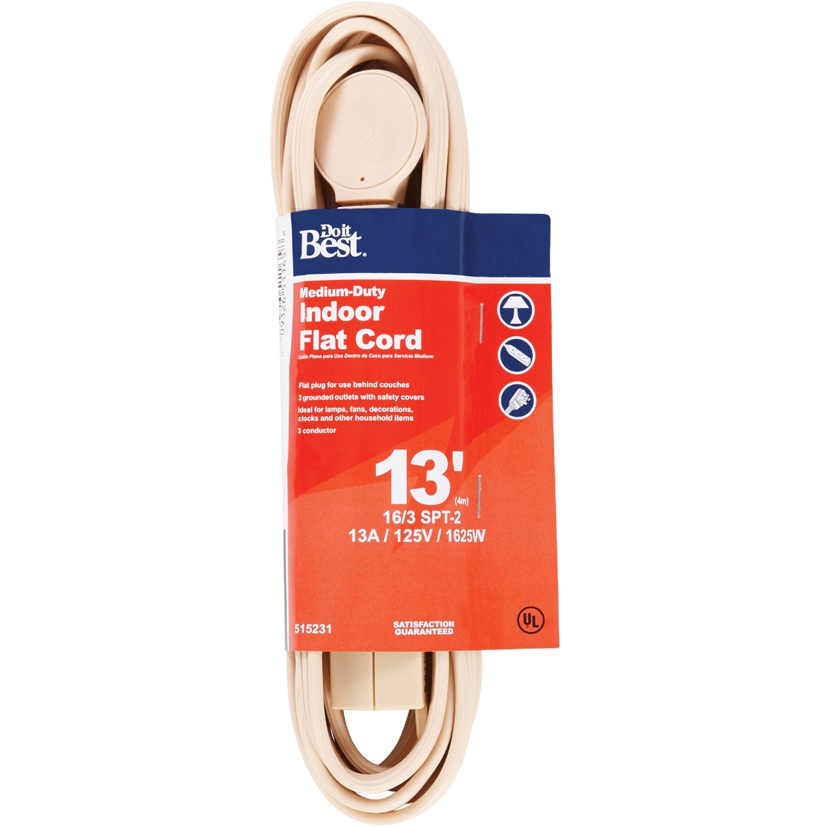 Angeles Millwork and Hartnagel - Do it Best 13 Ft. 16/3 Flat Plug Tan ...