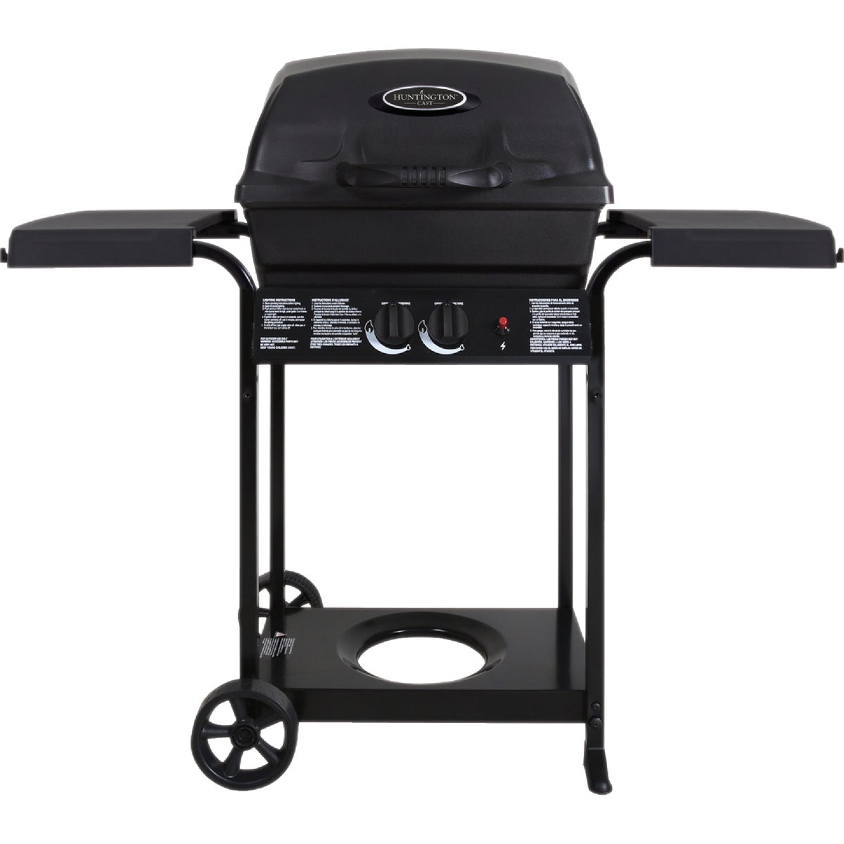 Angeles Millwork and Hartnagel - Huntington 2-Burner Black 25,000 BTU ...